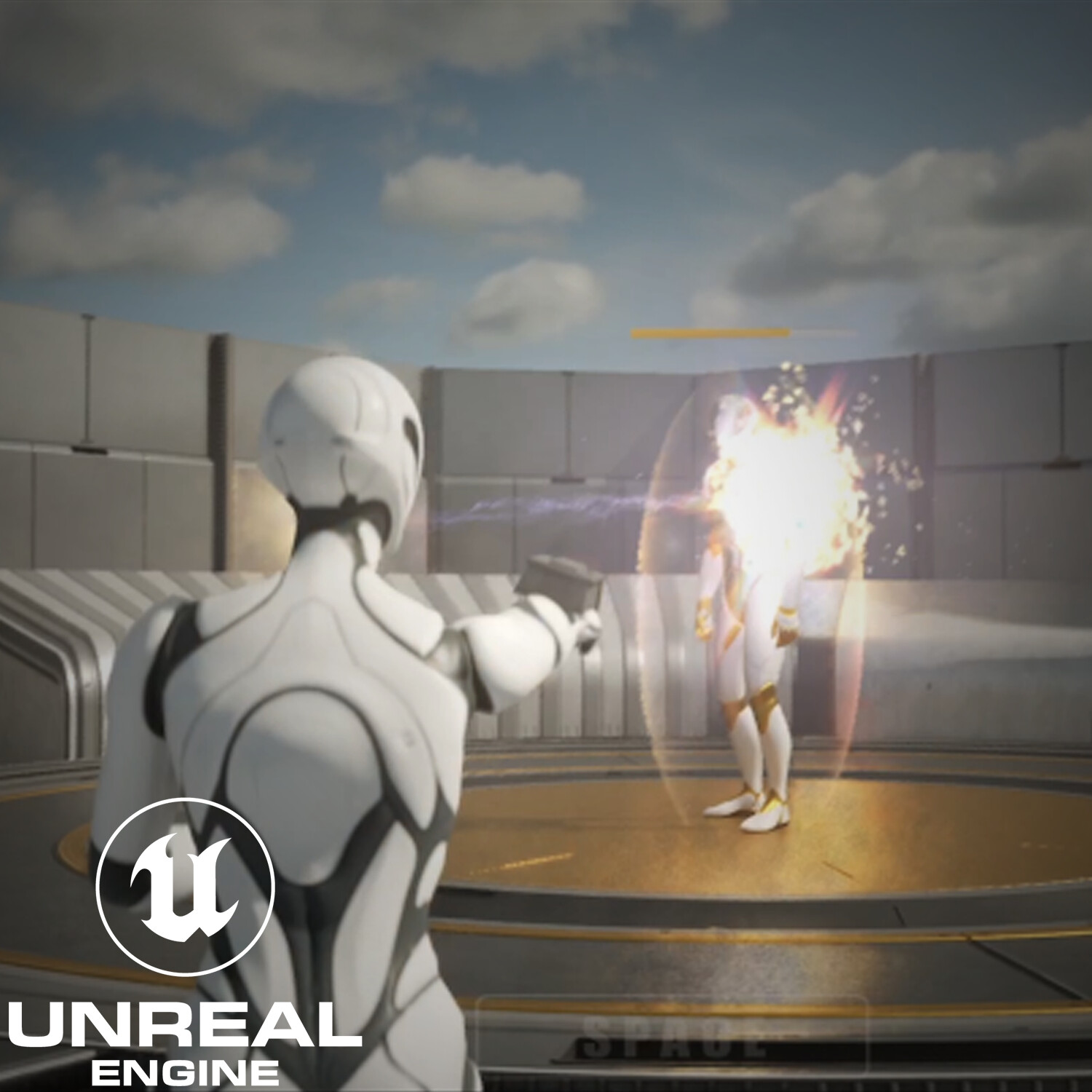 ArtStation - Unreal Engine 5 // Sci-fi shield impact