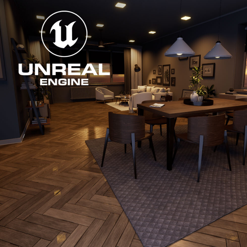 ArtStation - Exterior and Interior Lighting Setup