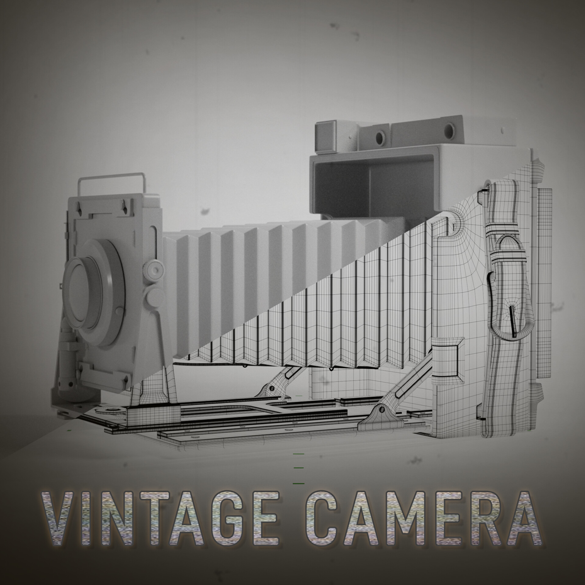 ArtStation - Gleflex Graphex Crown Graphic Camera High Poly Model