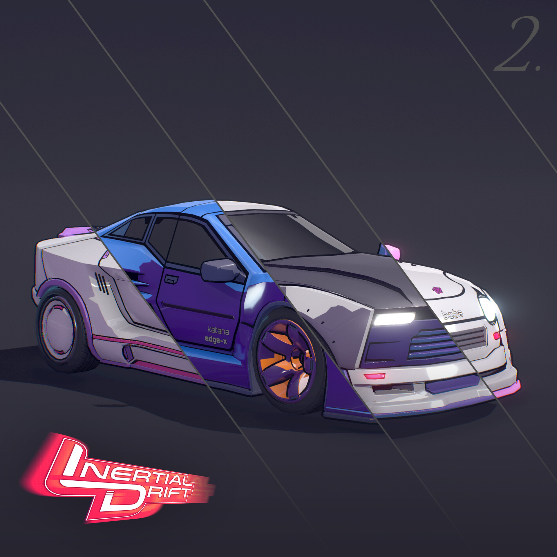 ArtStation - Inertial Drift Car Designs and Models. Set 02.