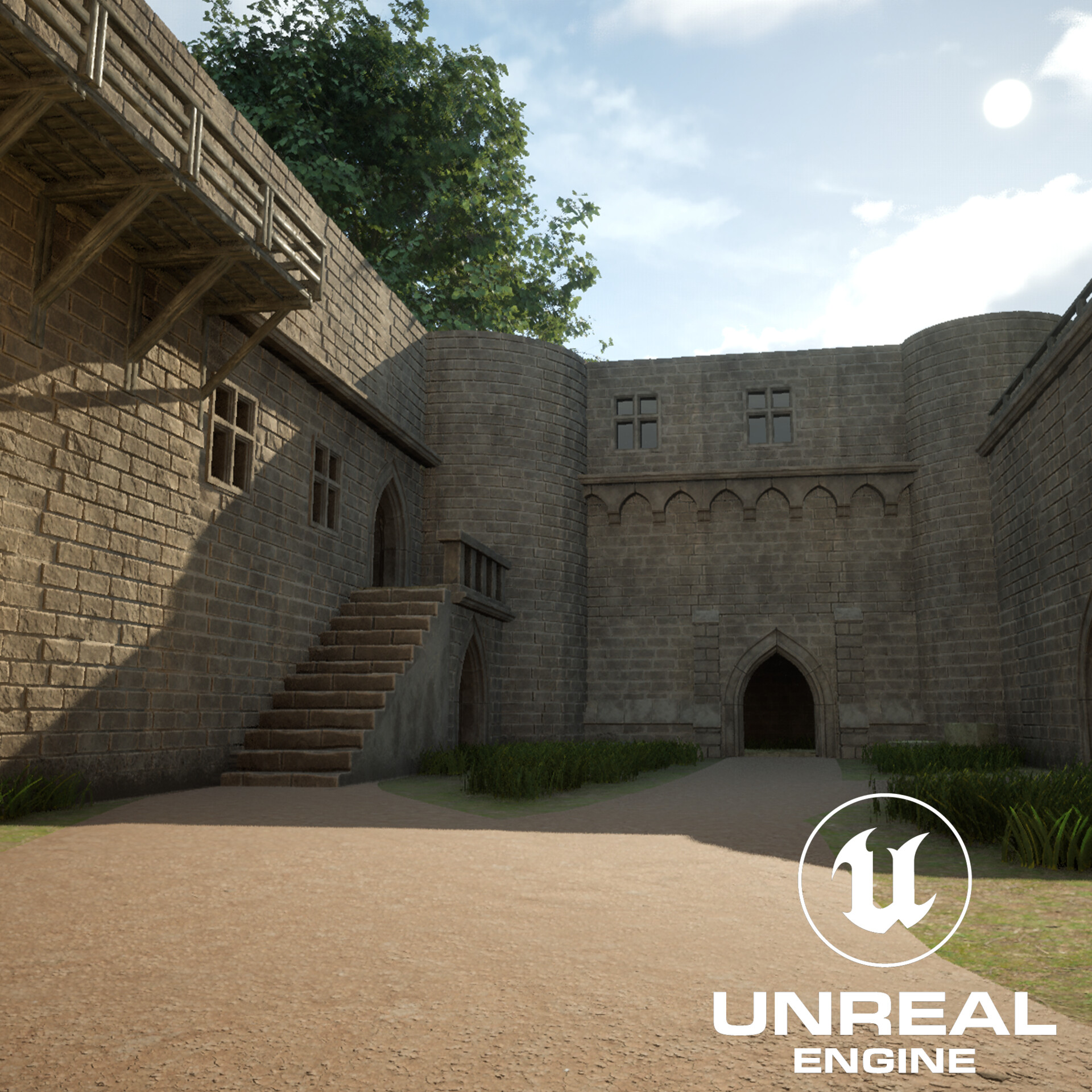 ArtStation - Castle Courtyard