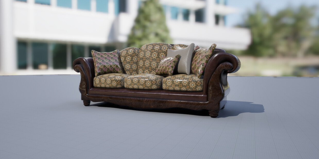 ArtStation - Realistic Couch Recreation