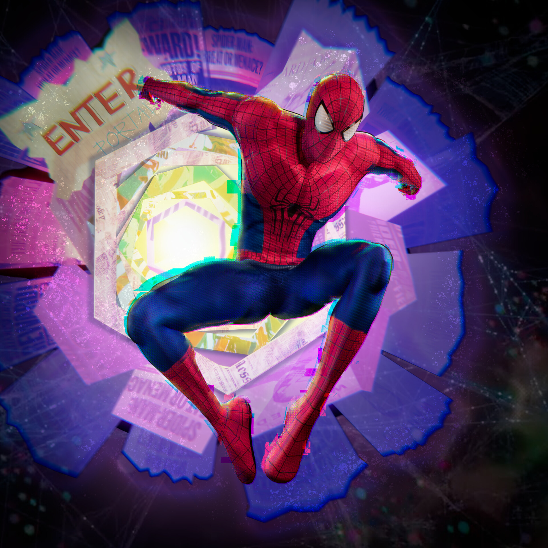 ArtStation - The amazing Spider-man (Spider-verse Style)