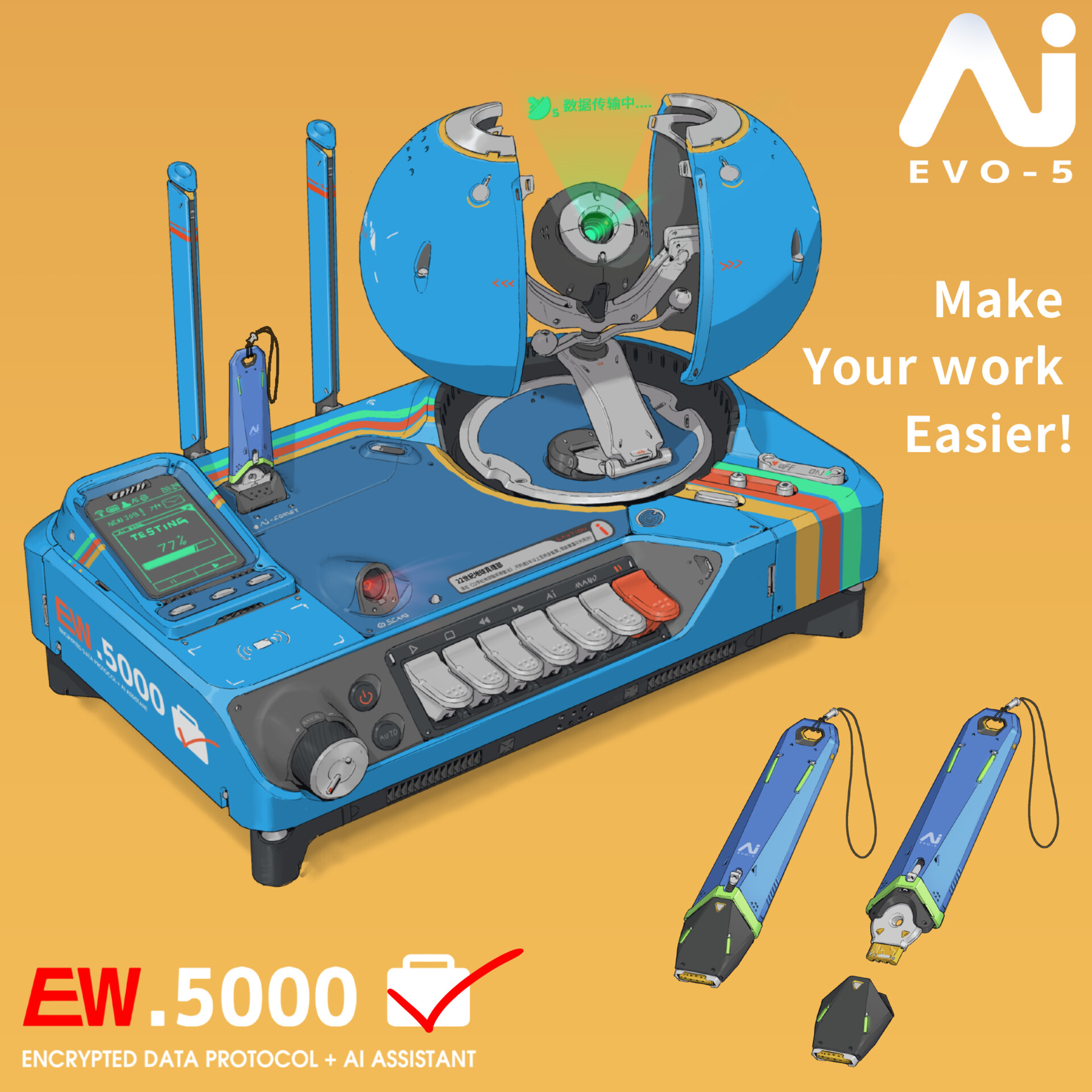 ArtStation - Personal assistant device " Easy Work