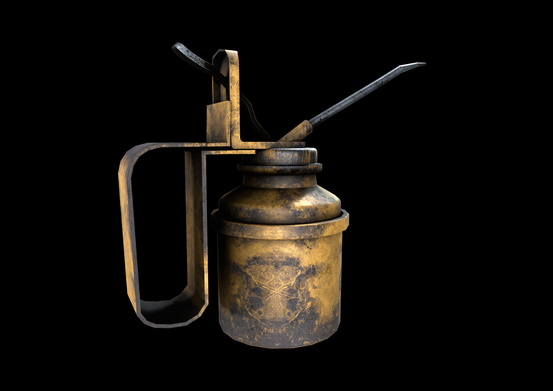 ArtStation - Rusty oil can