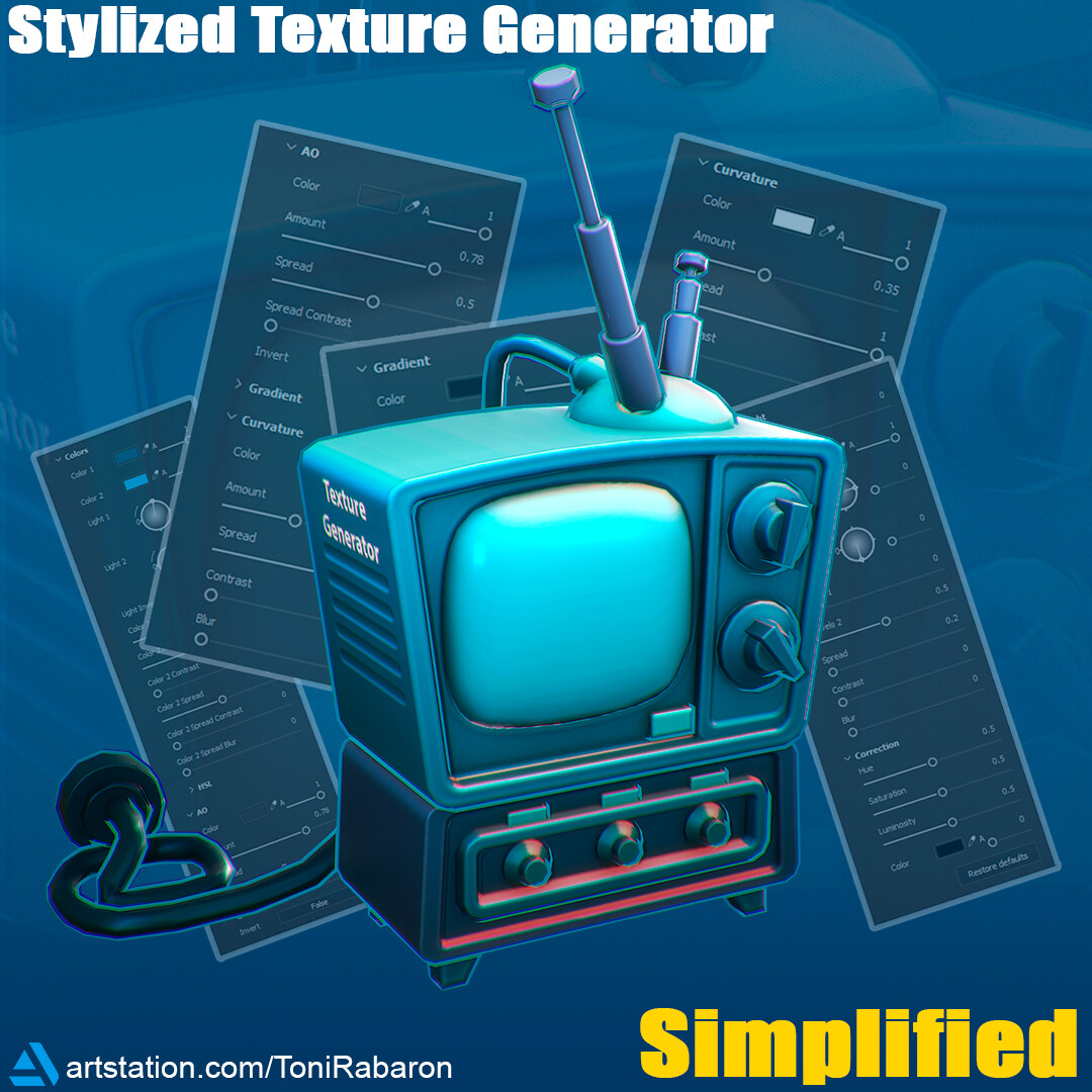 ArtStation - Stylized Texture Generator Simplified