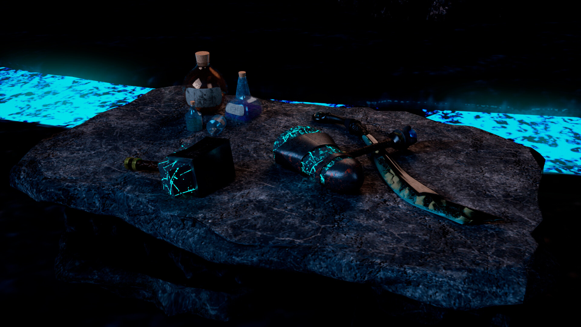 ArtStation - Props in cave