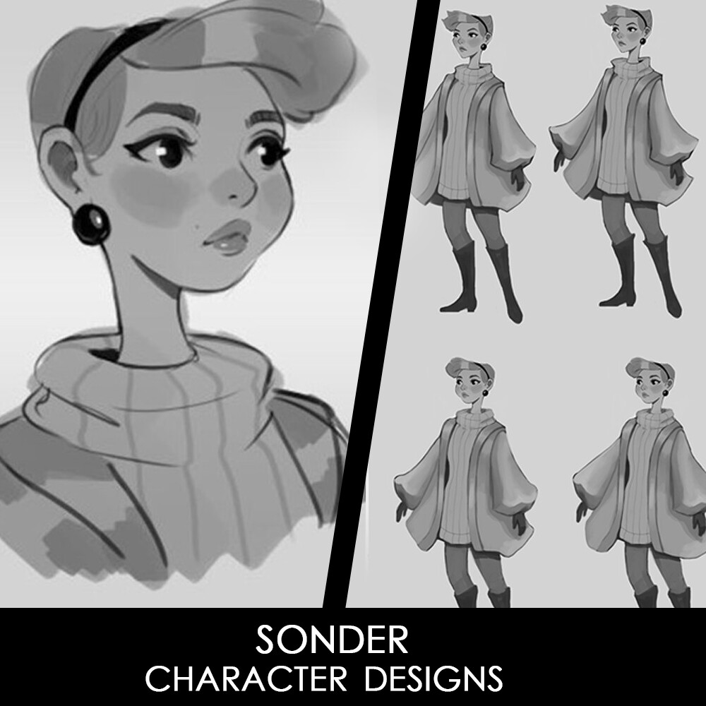 ArtStation - Sonder - Character Designs for Short Film