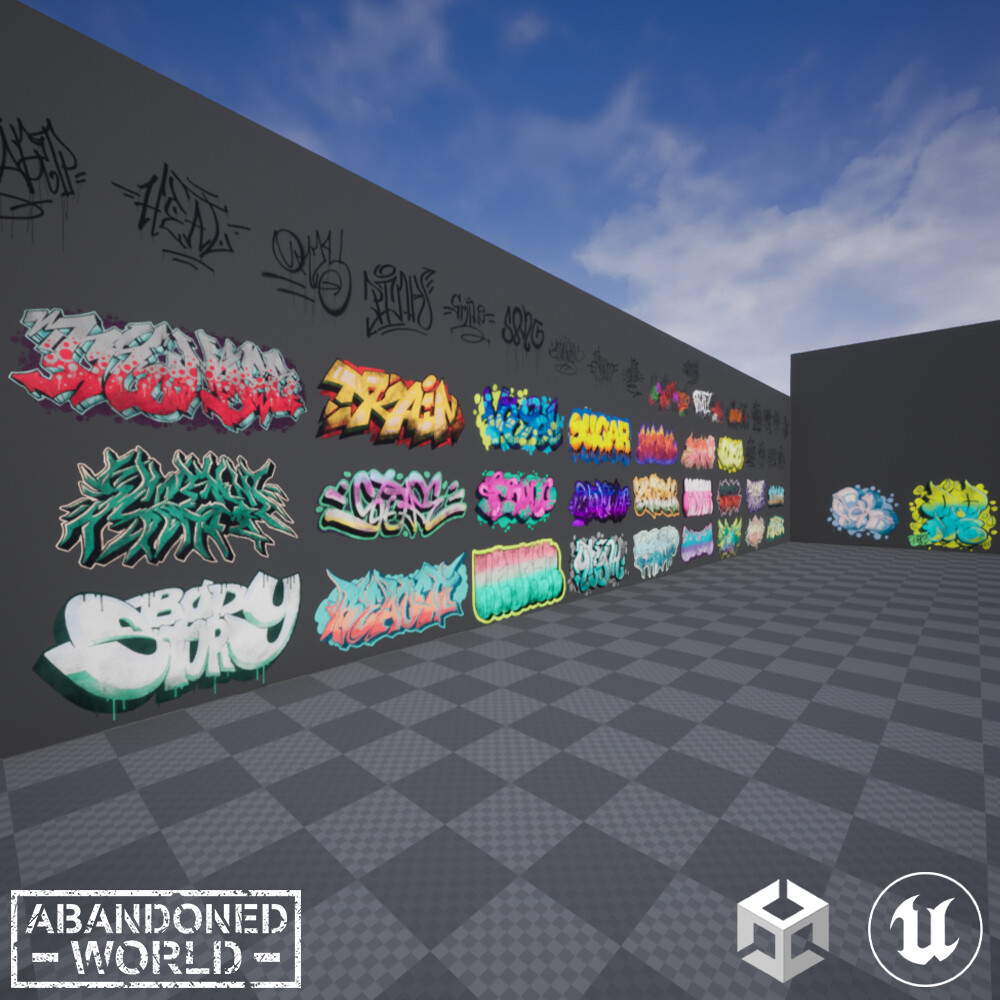 ArtStation - Graffiti Pack Decals IV