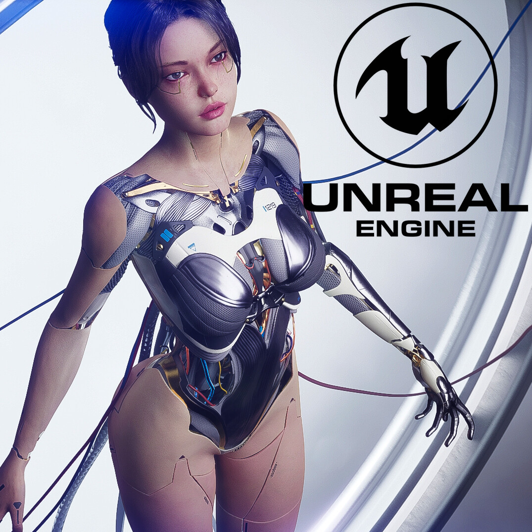 ArtStation - bionic woman仿生人/接待员hosts