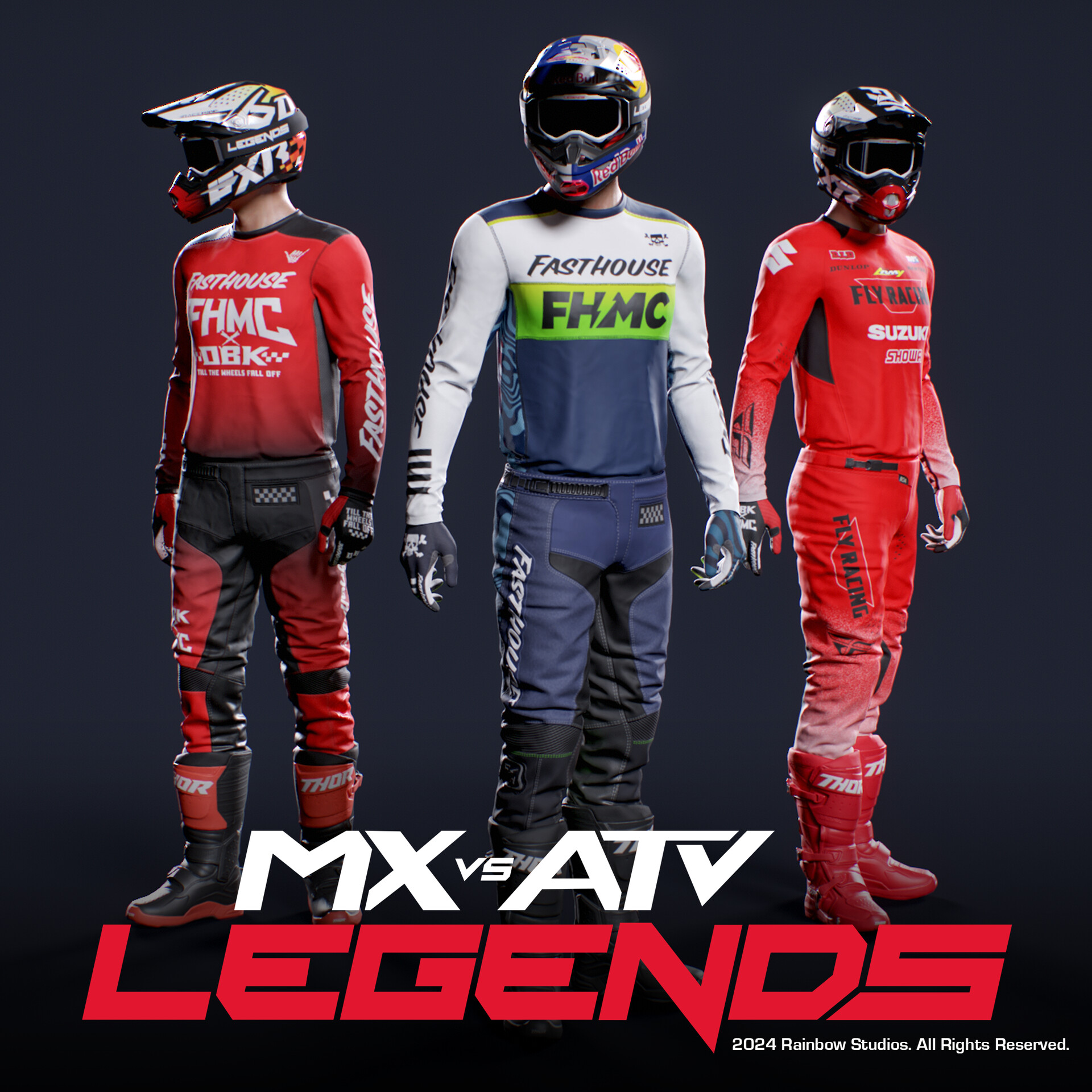 ArtStation - MX Vs ATV Legends Gear Fasthouse, RedBull Helmet, 6D ...