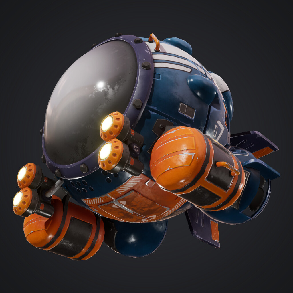 ArtStation - Stylized submarine