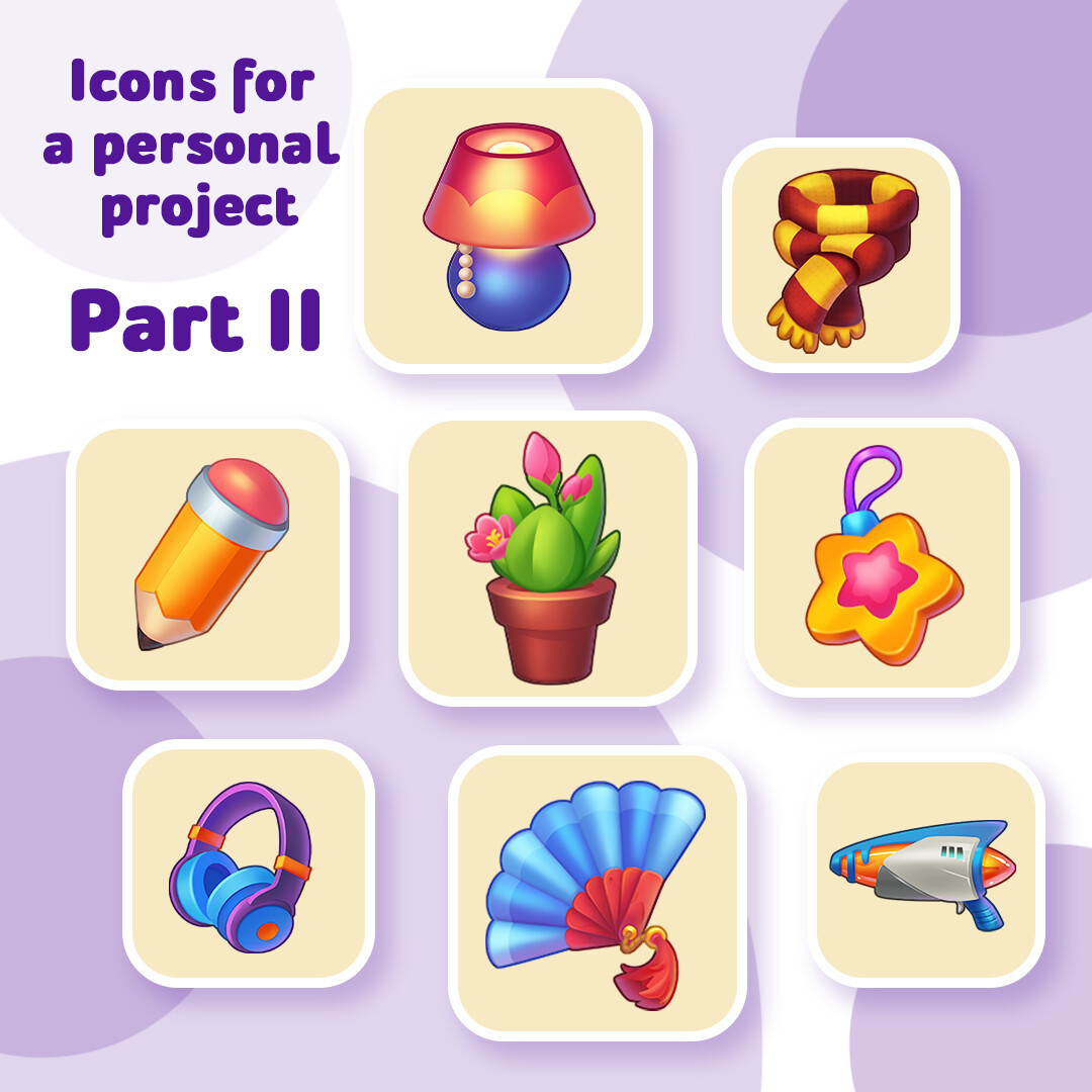 ArtStation - Miscellaneous icons for a game part2