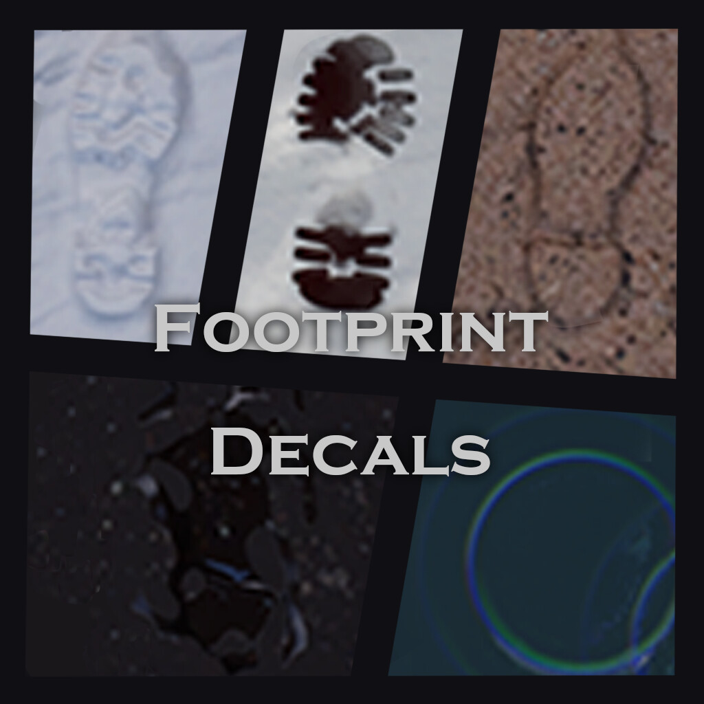 ArtStation - Footprint Decals - UE5
