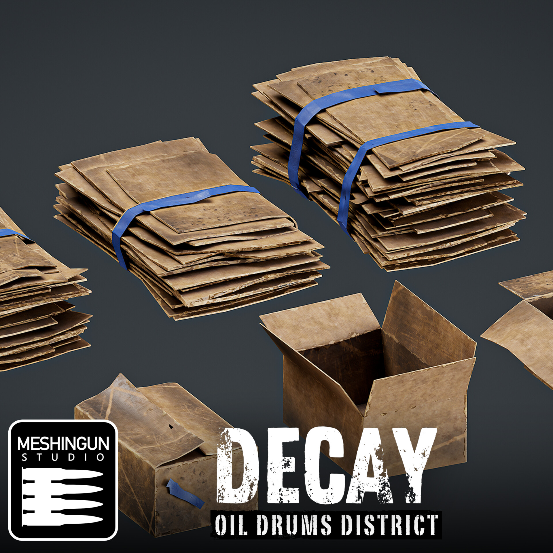 ArtStation - Meshingun | Decay: Oil Drums District | Props