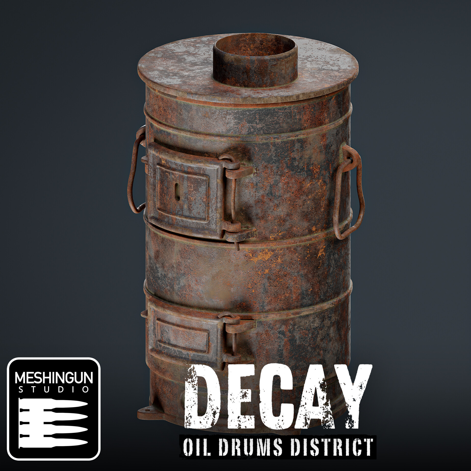 ArtStation - Meshingun | Decay: Oil Drums District | Props