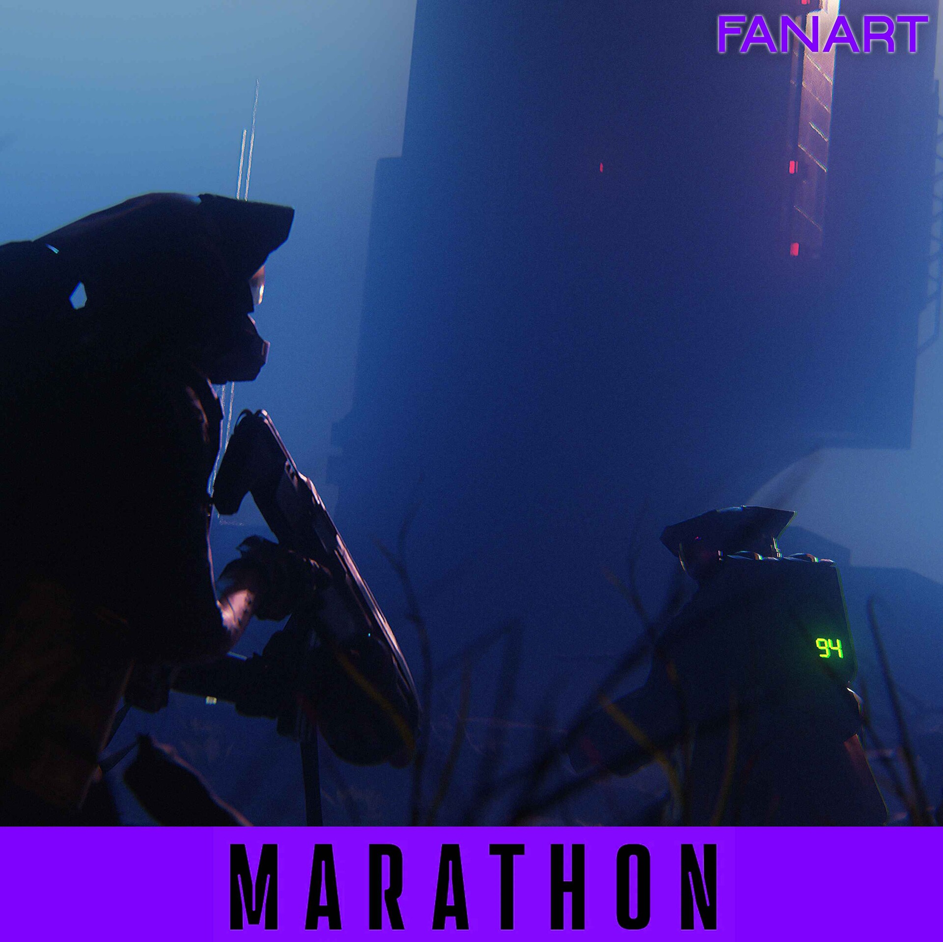 ArtStation - Marathon - 'Requiem for a Runner' fanart