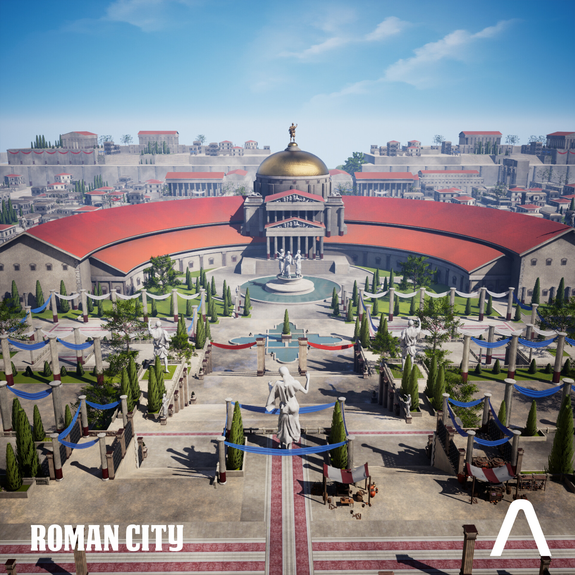 ArtStation - Fantasy Roman city