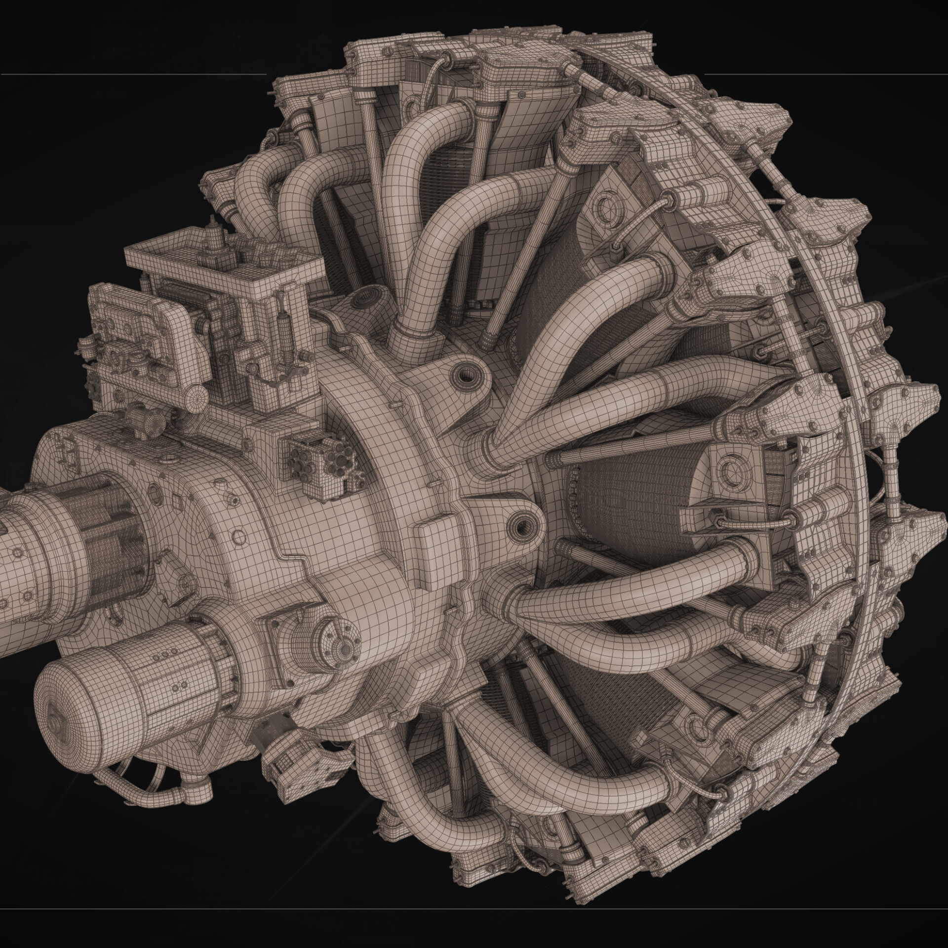 ArtStation - Pratt and Whitney Double Wasp R2800 Engine