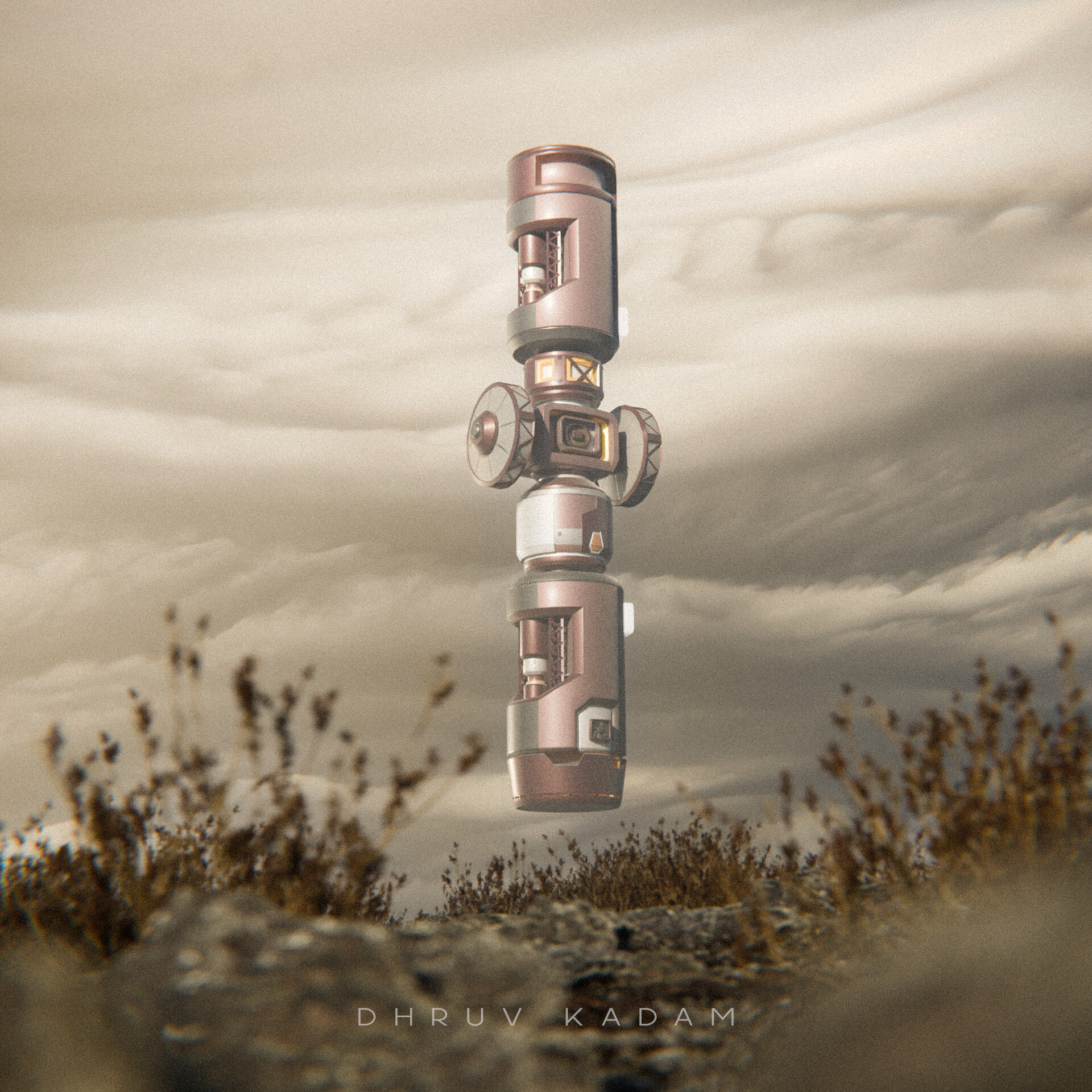 ArtStation - Sci-Fi Stylized Satellite