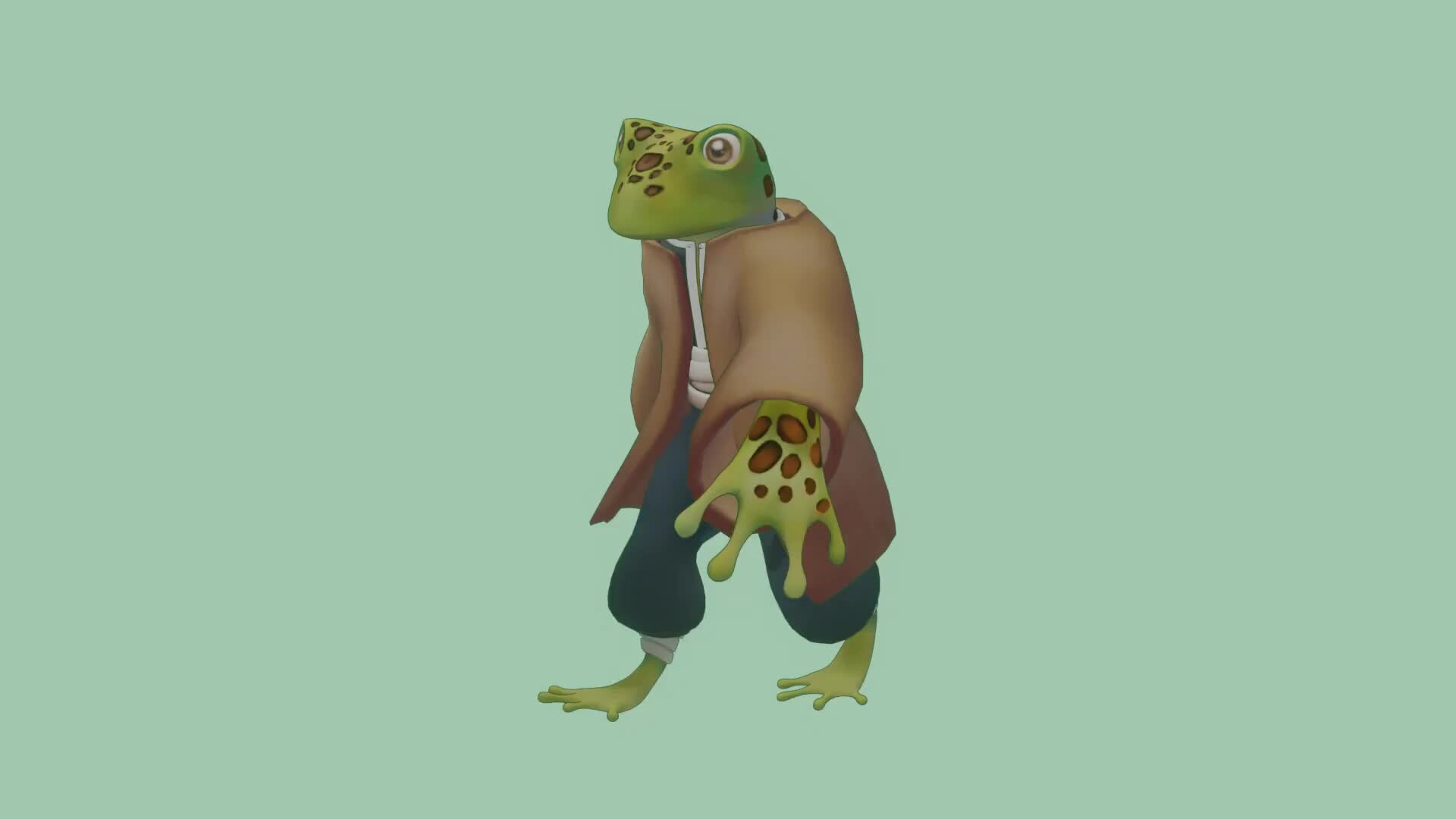 ArtStation - Hand Painted Character - Frog Traveller