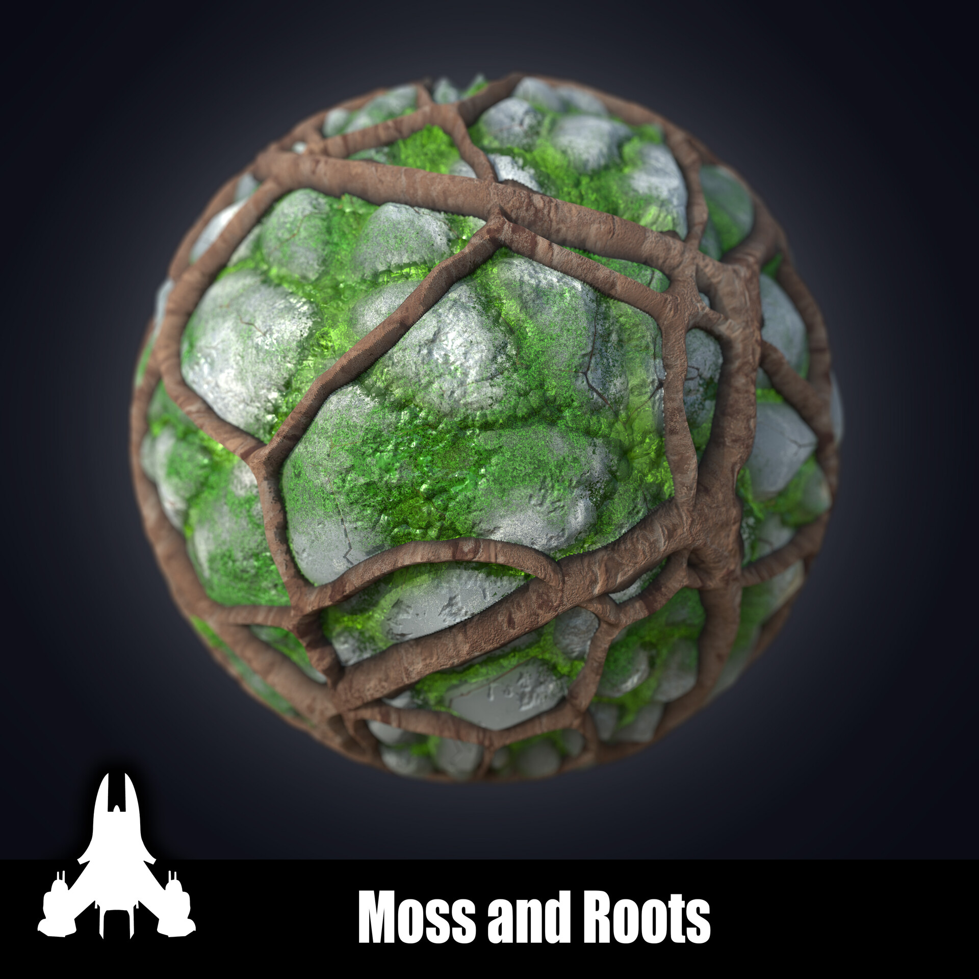 ArtStation - Moss and Roots Material