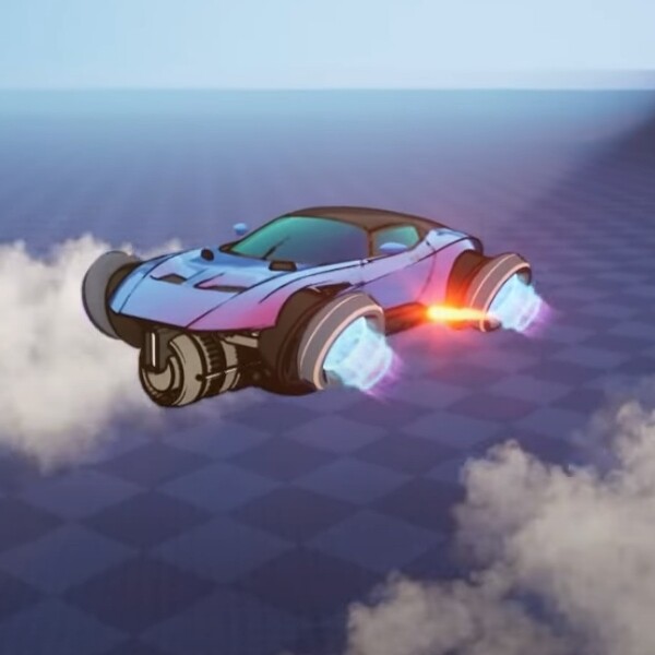 ArtStation - Stylized Custom Hover Vehicle. Unreal Engine.