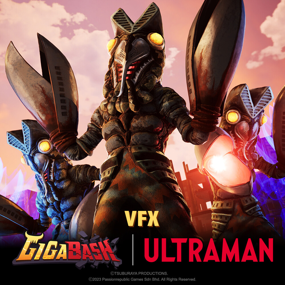 ArtStation - GigaBash | Ultraman 4 Characters DLC VFX - Alien Baltan