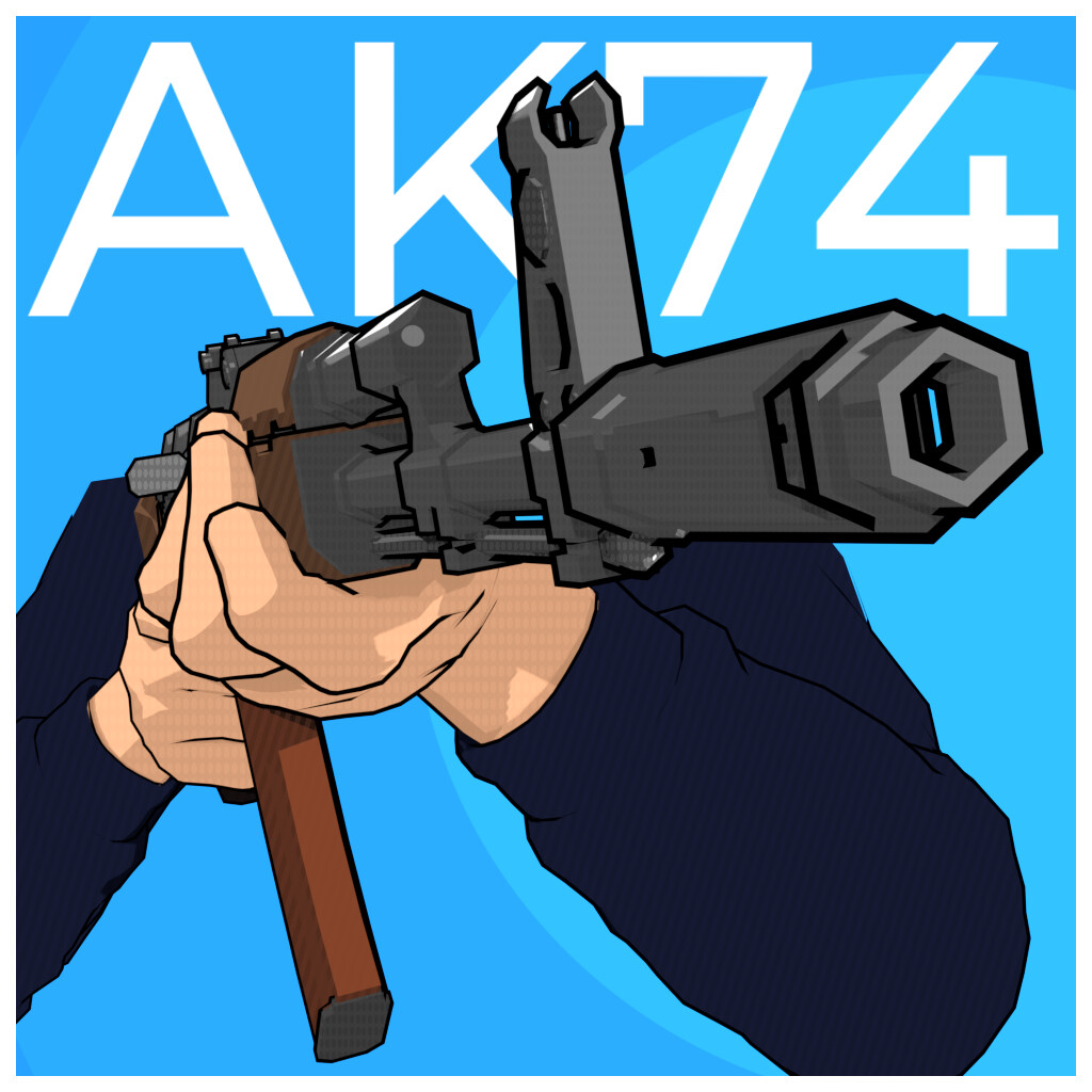 ArtStation - Comic Stylized Ak74