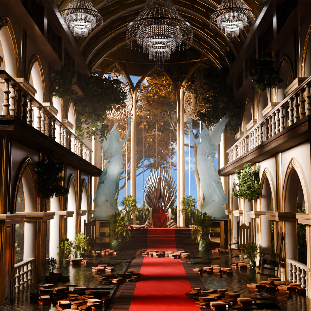 ArtStation - Castle Hallway