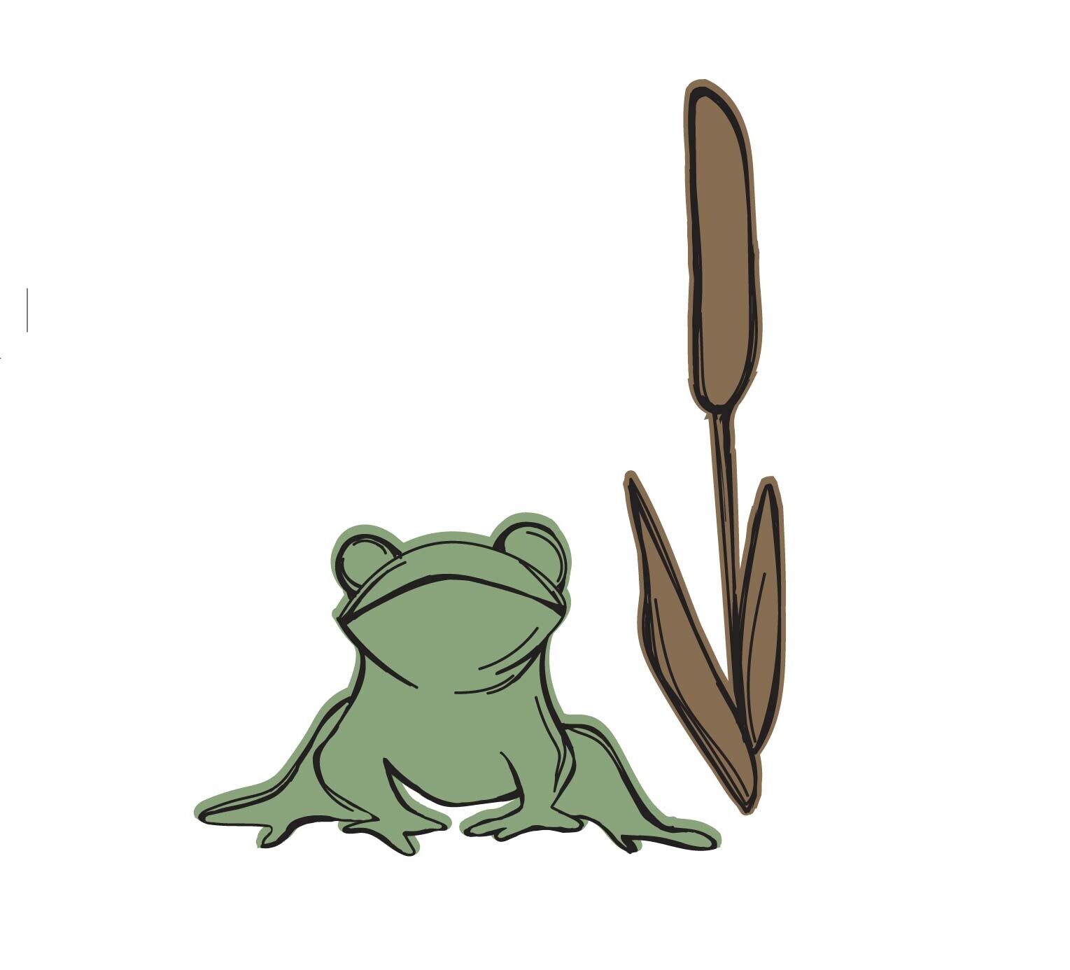 ArtStation - Frog Pond Vector Pattern