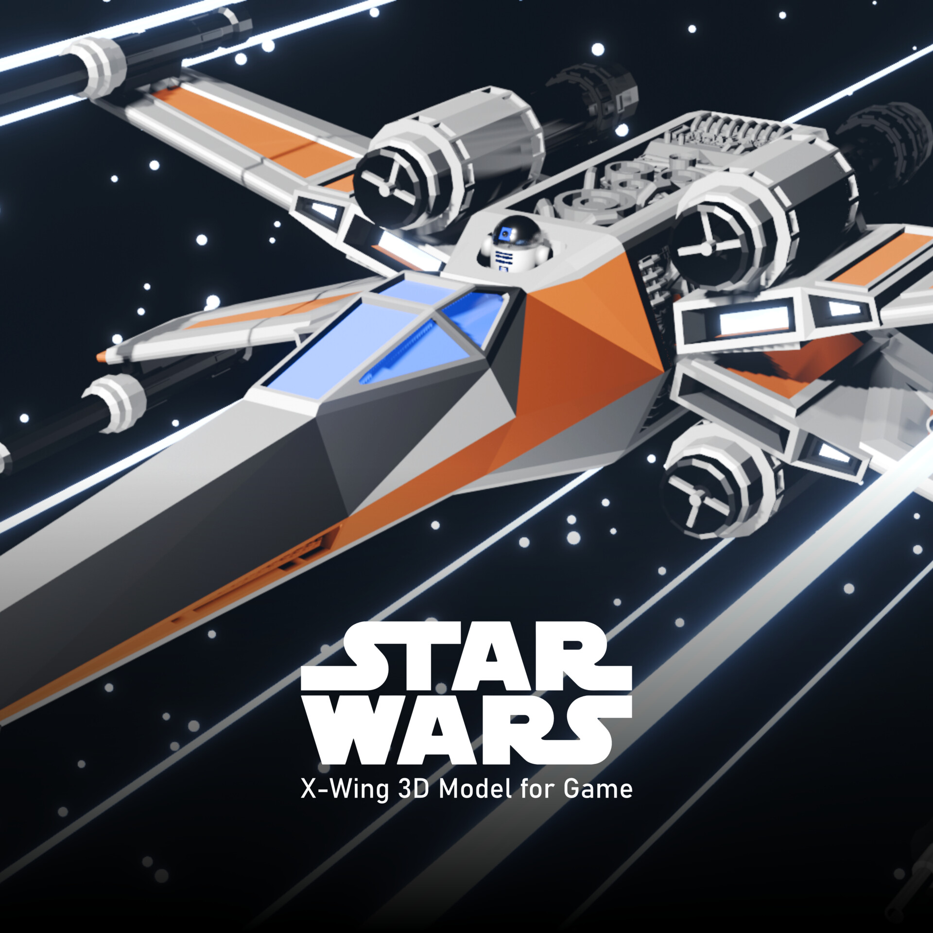 ArtStation - X-Wing 3D Model