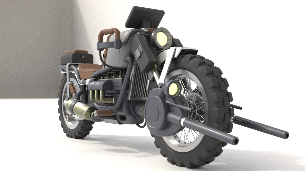 ArtStation - Armored Bike