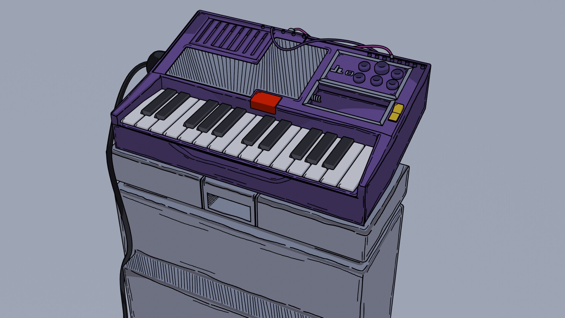 ArtStation - stylized synthesizer