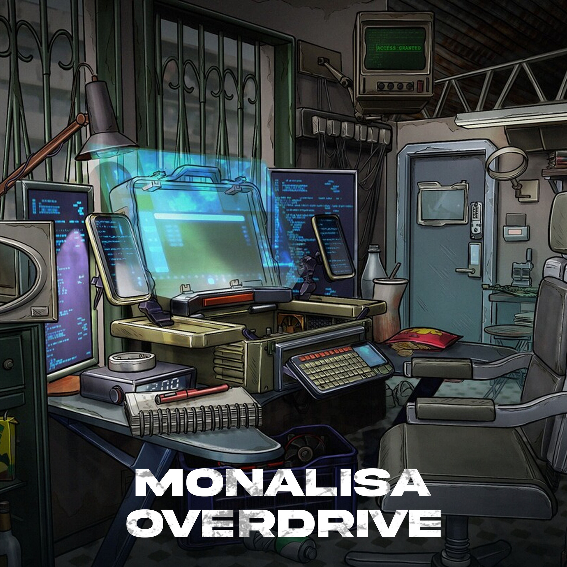 ArtStation - Mona Lisa Overdrive - Tick's Apartment Production Shot