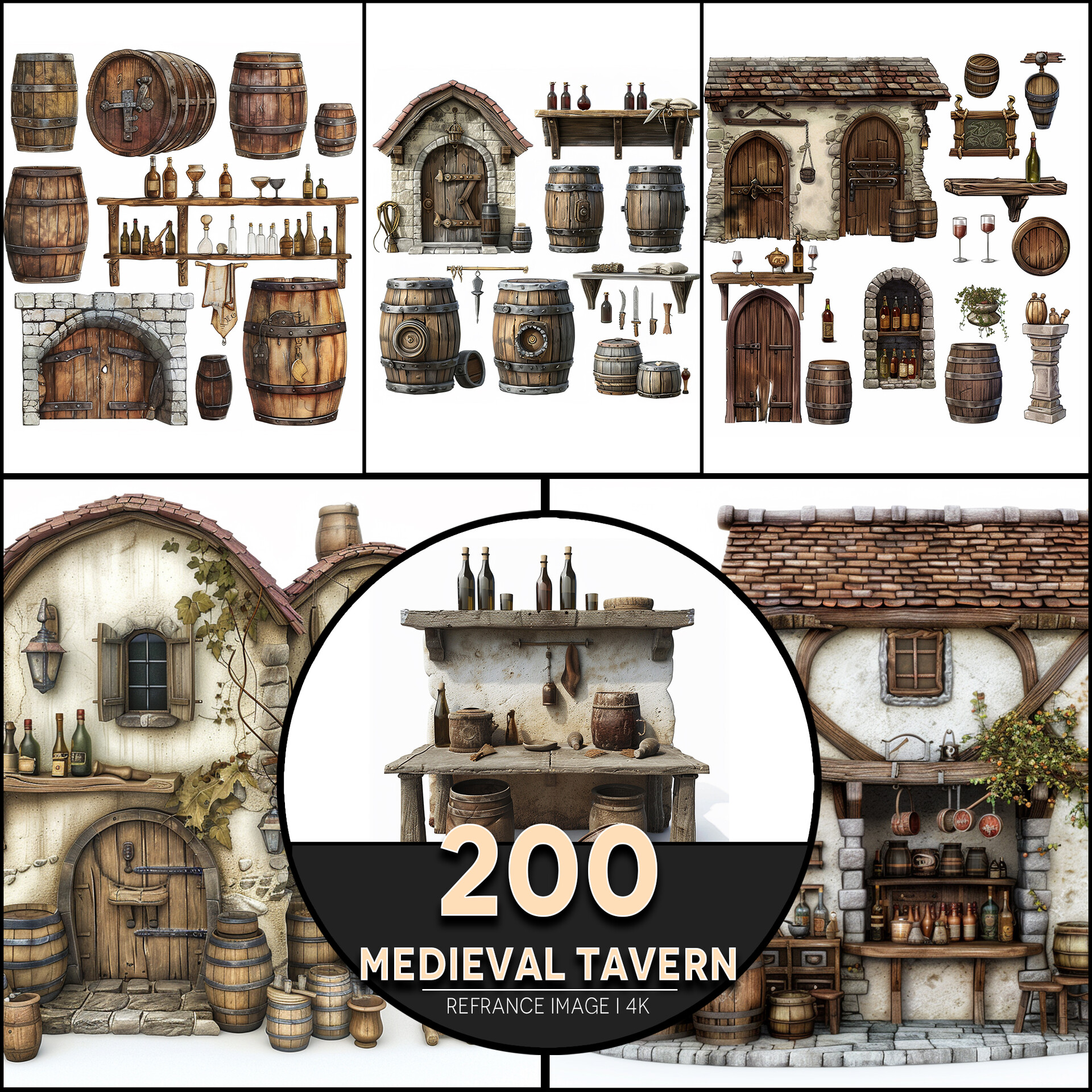 ArtStation - Medieval Tavern 4K Reference/Concept Images