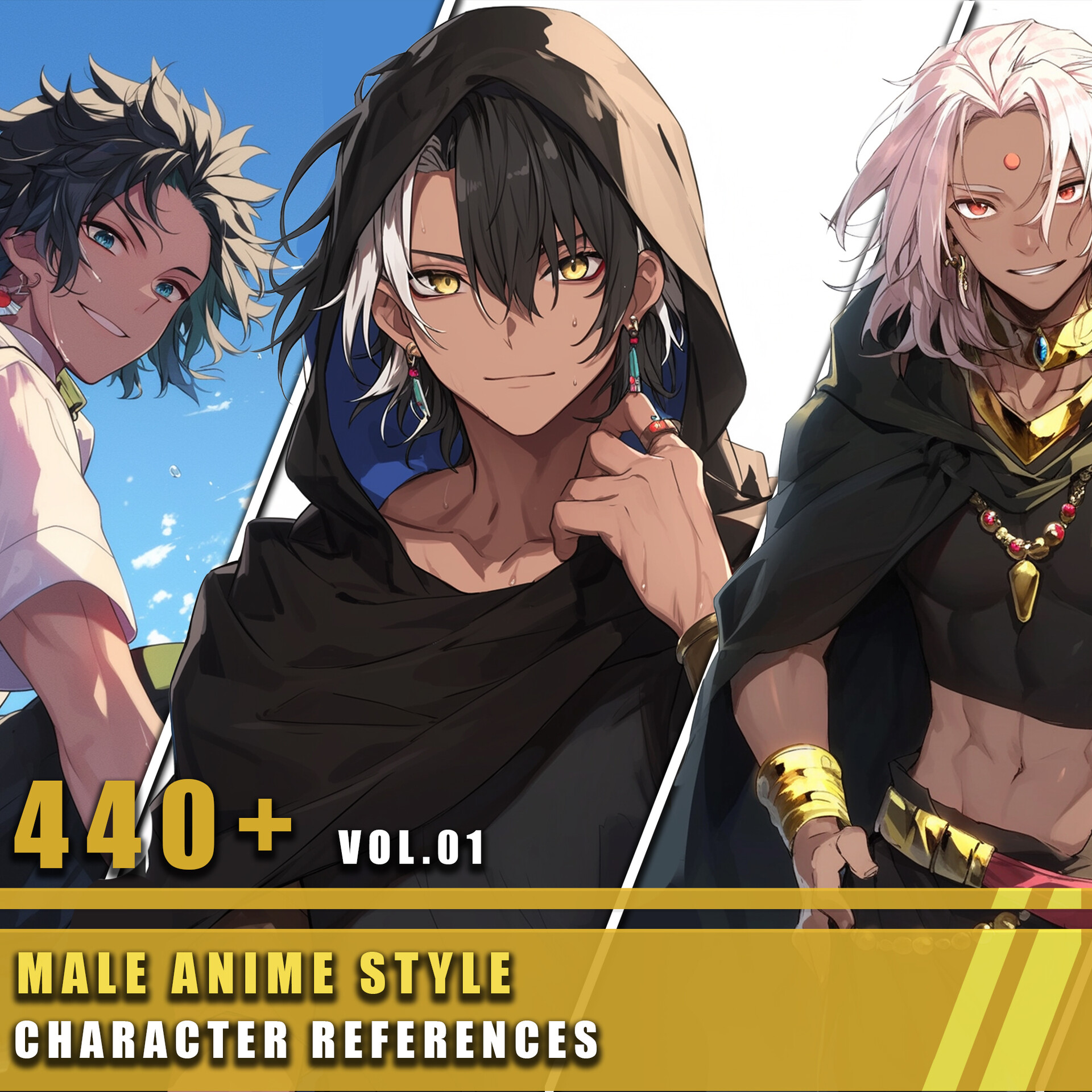ArtStation - 440+ Male Anime Style - Character References Vol.01