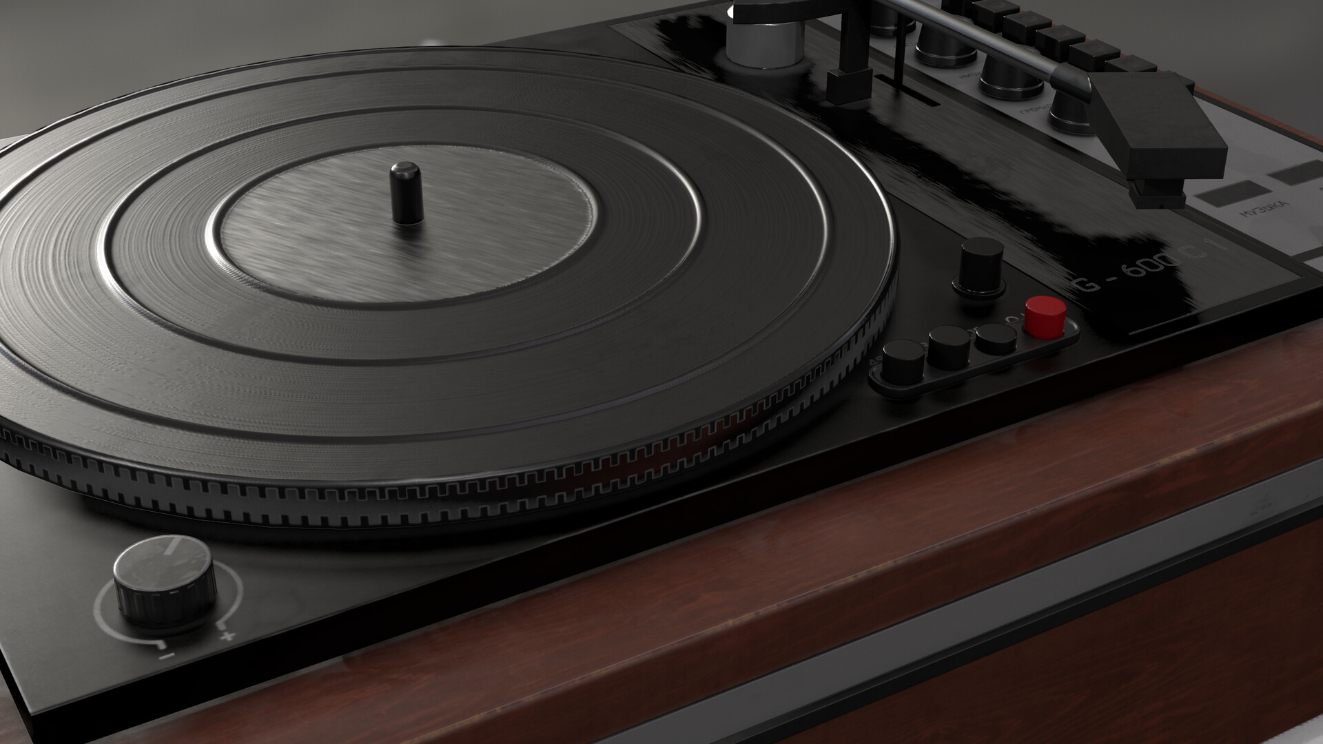 ArtStation - Vinyl record player vega 002