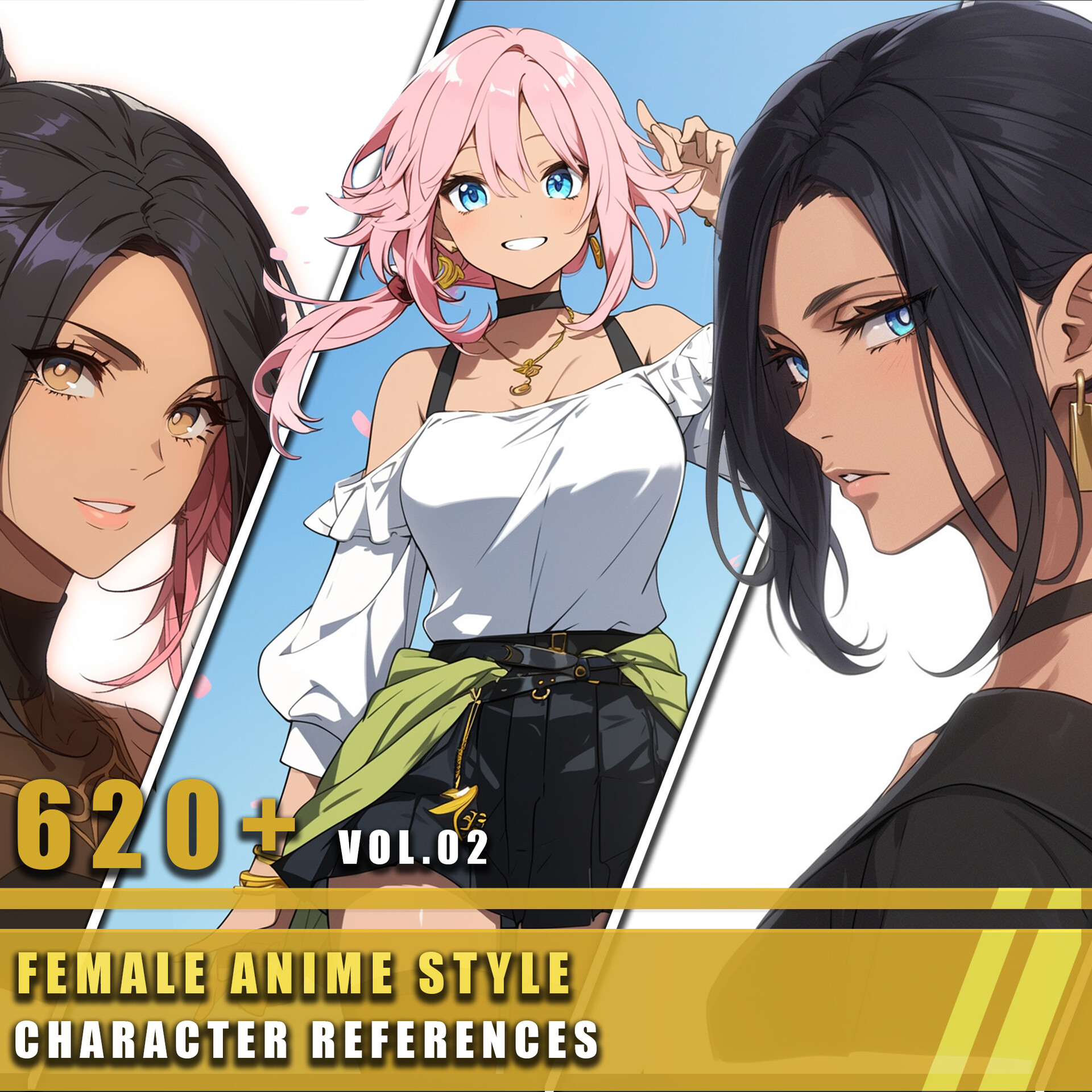 ArtStation - 620+ Female Anime Style - Character References Vol.02
