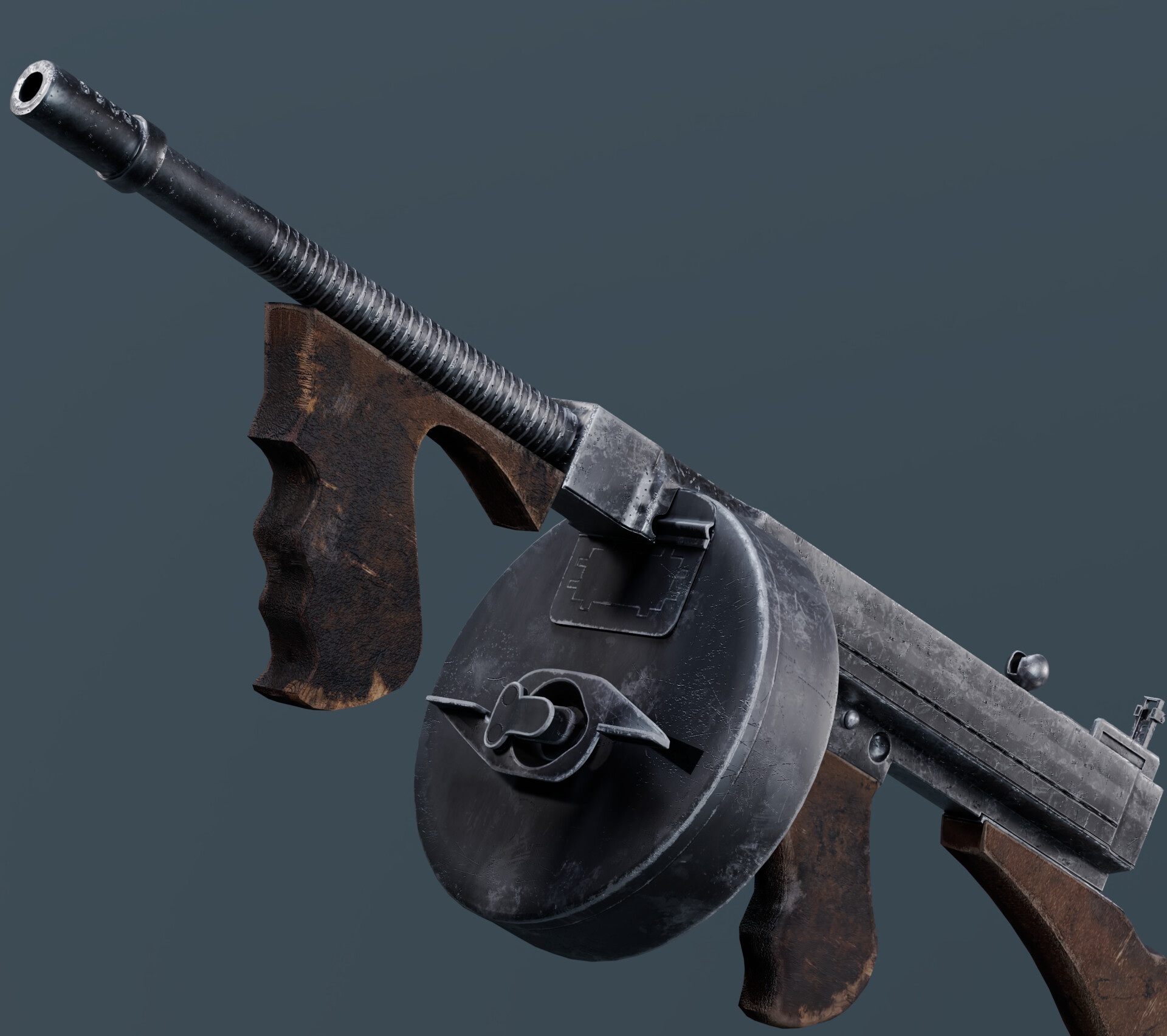 ArtStation - Thompson submachine gun