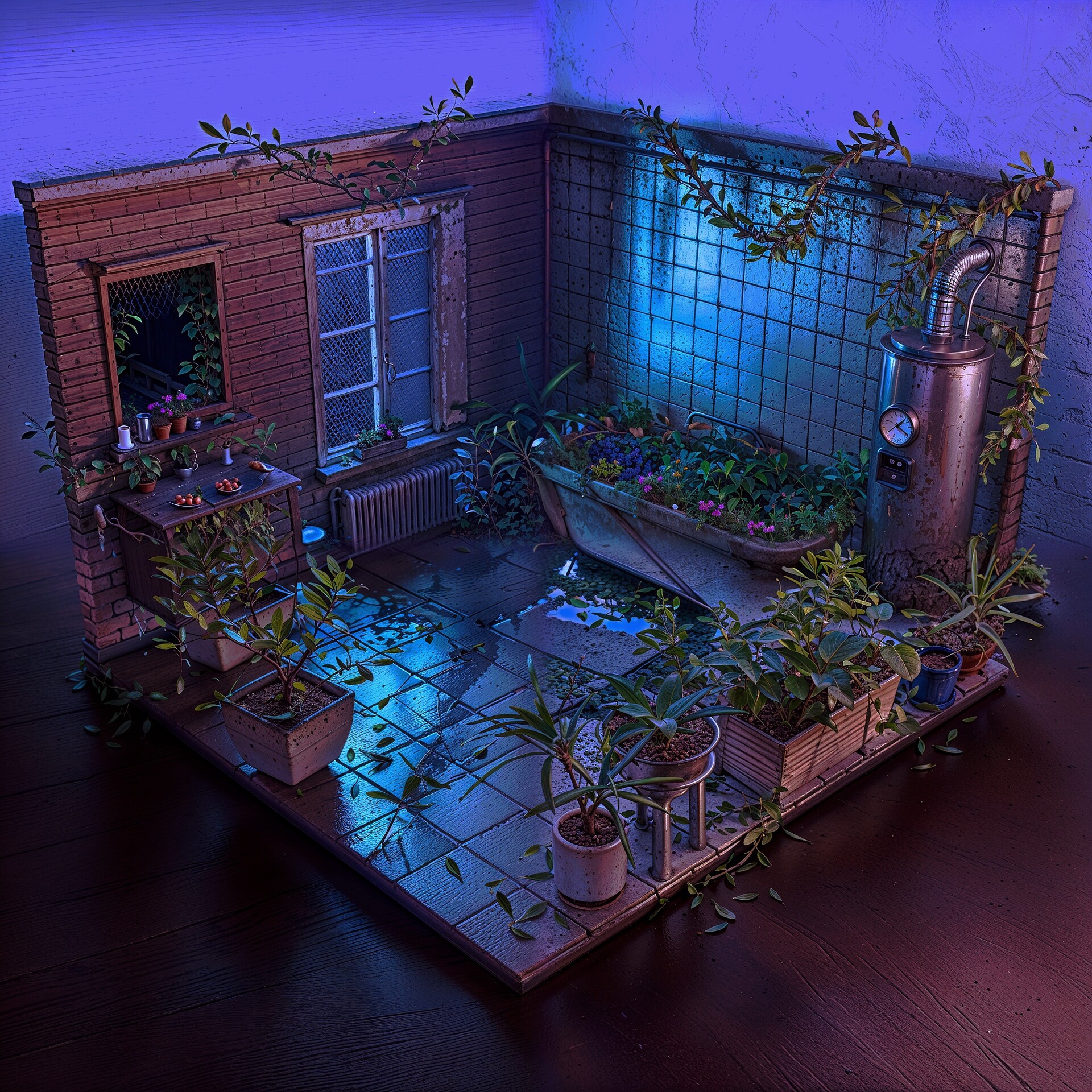 ArtStation - Stop Motion Bathroom Diorama
