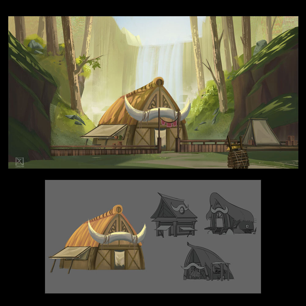 ArtStation - Shaman hut
