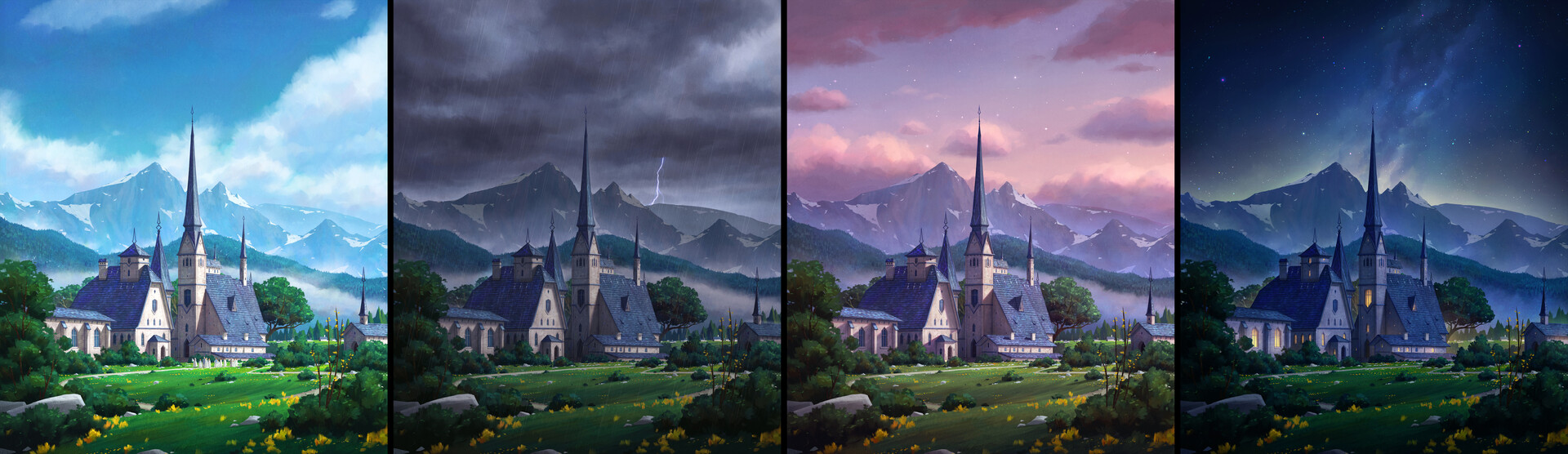 Alex Shin - Blue Church: 4 times of day