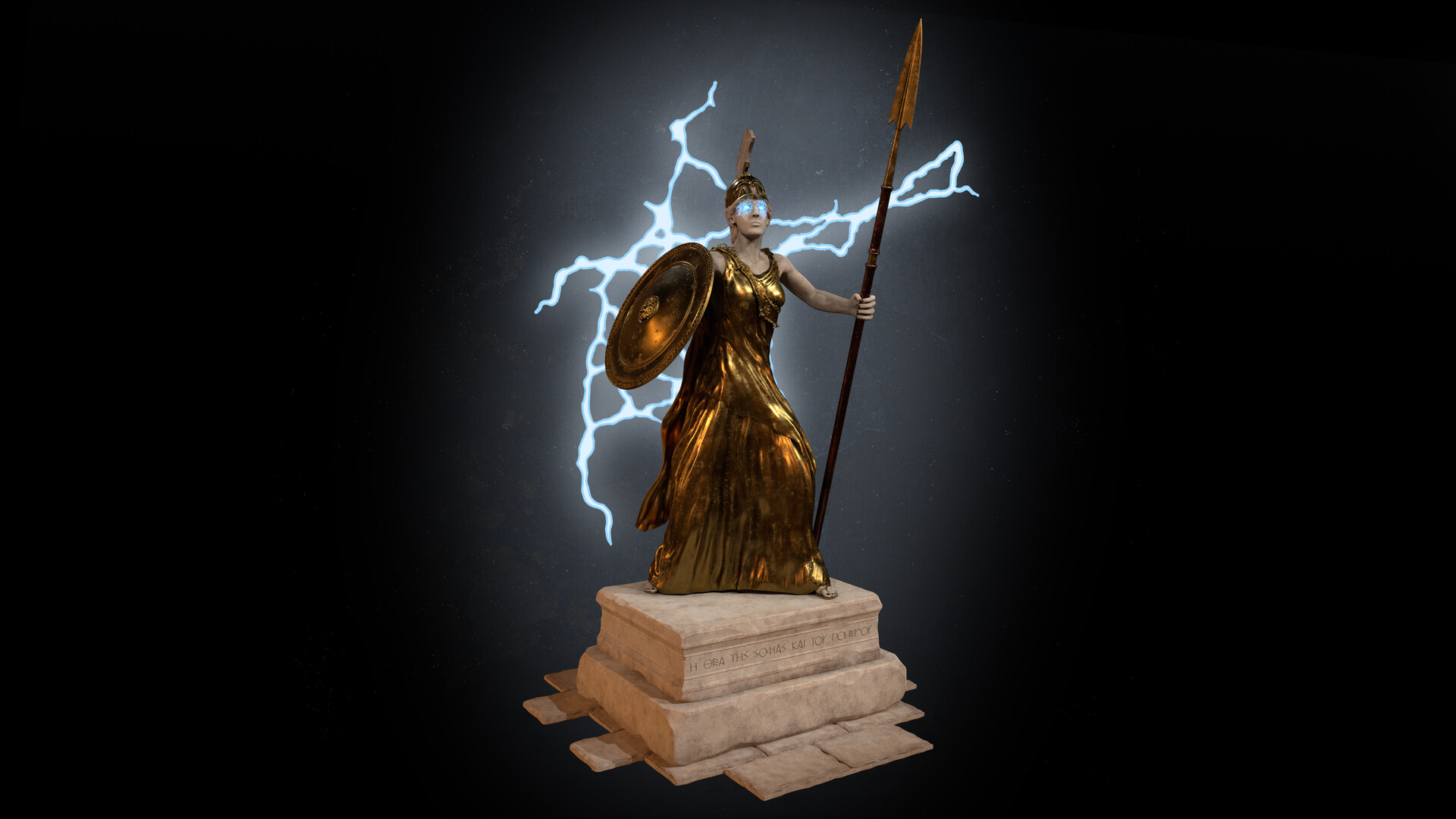 ArtStation - Athena Statue (Athena Temple-Hero Piece)