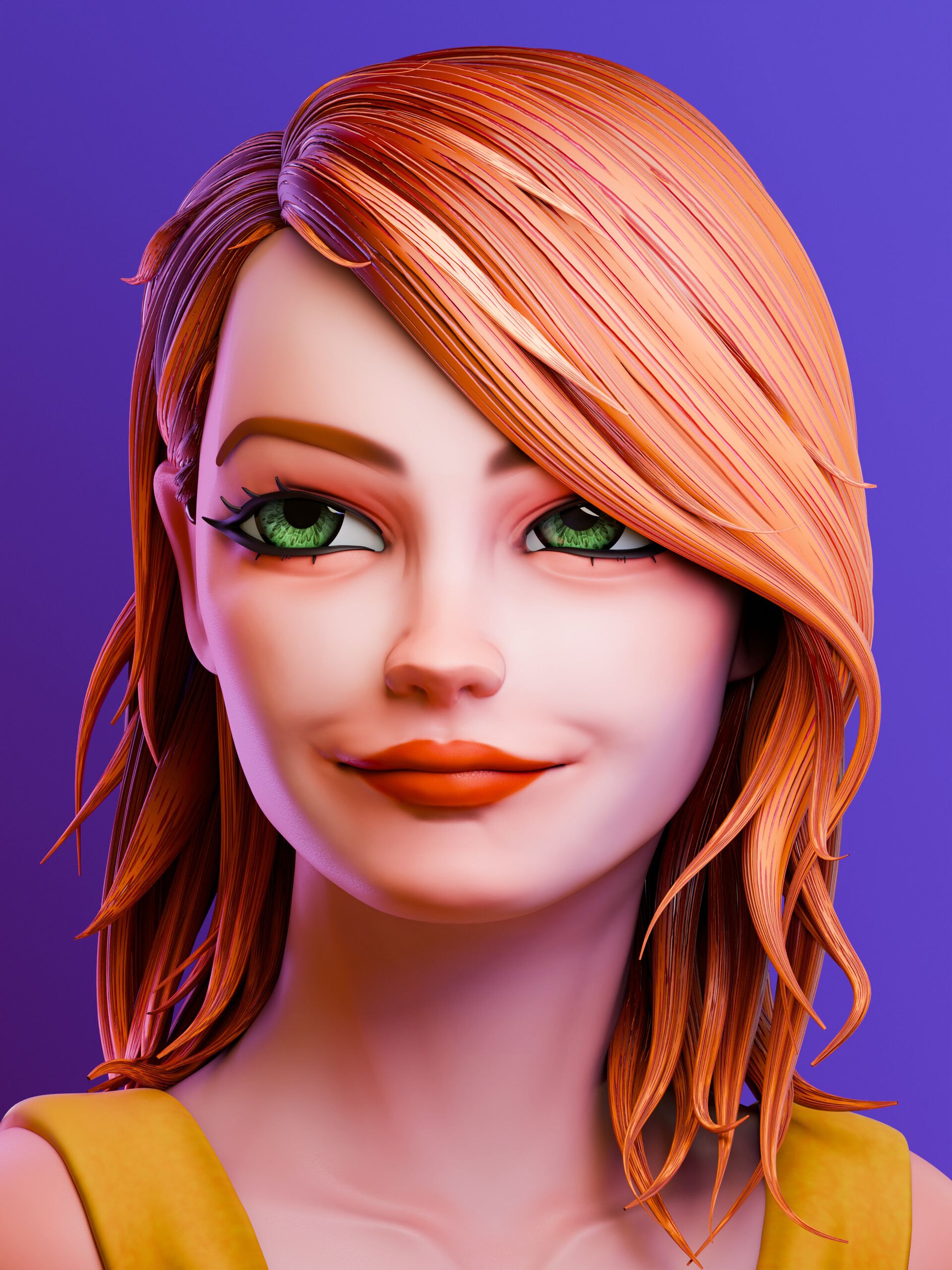 ArtStation - Stylized Emma Stone