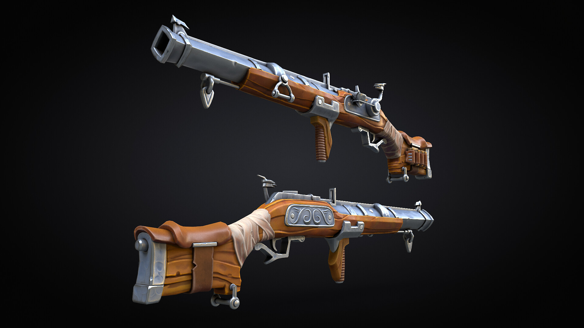 ArtStation - Stylized Blunderbuss musket