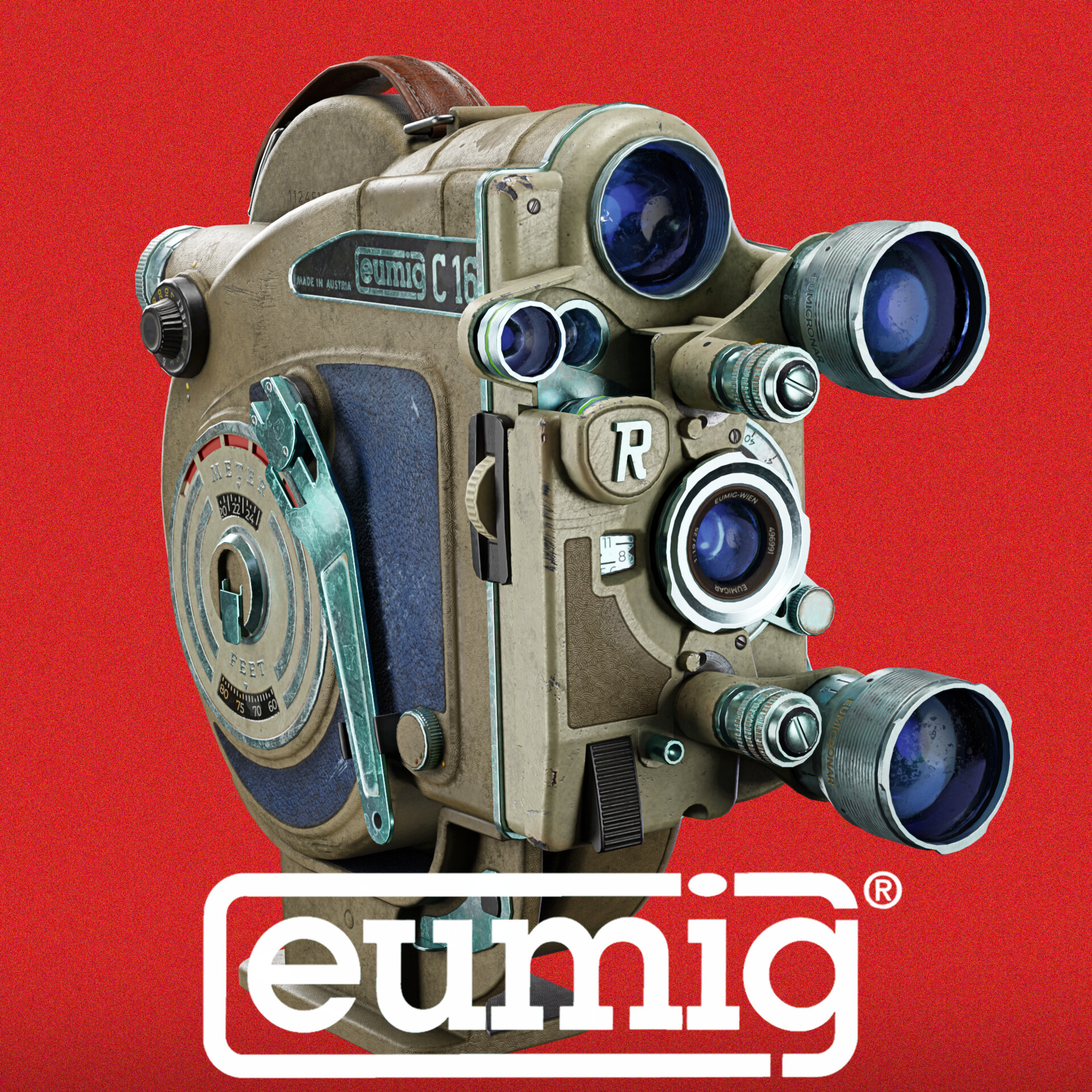 ArtStation - Vintage Camera Eumig C16