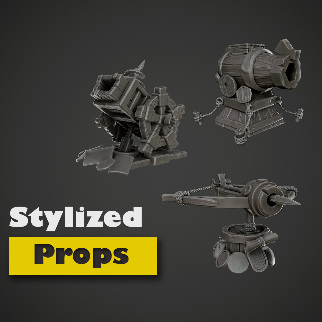 ArtStation - Stylized Props
