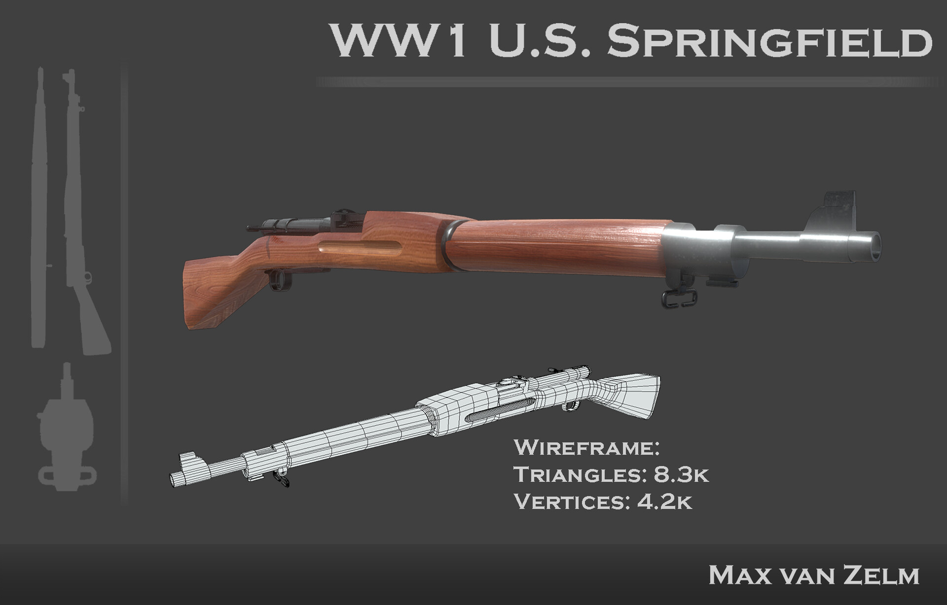 ArtStation - WW1 models: weapons