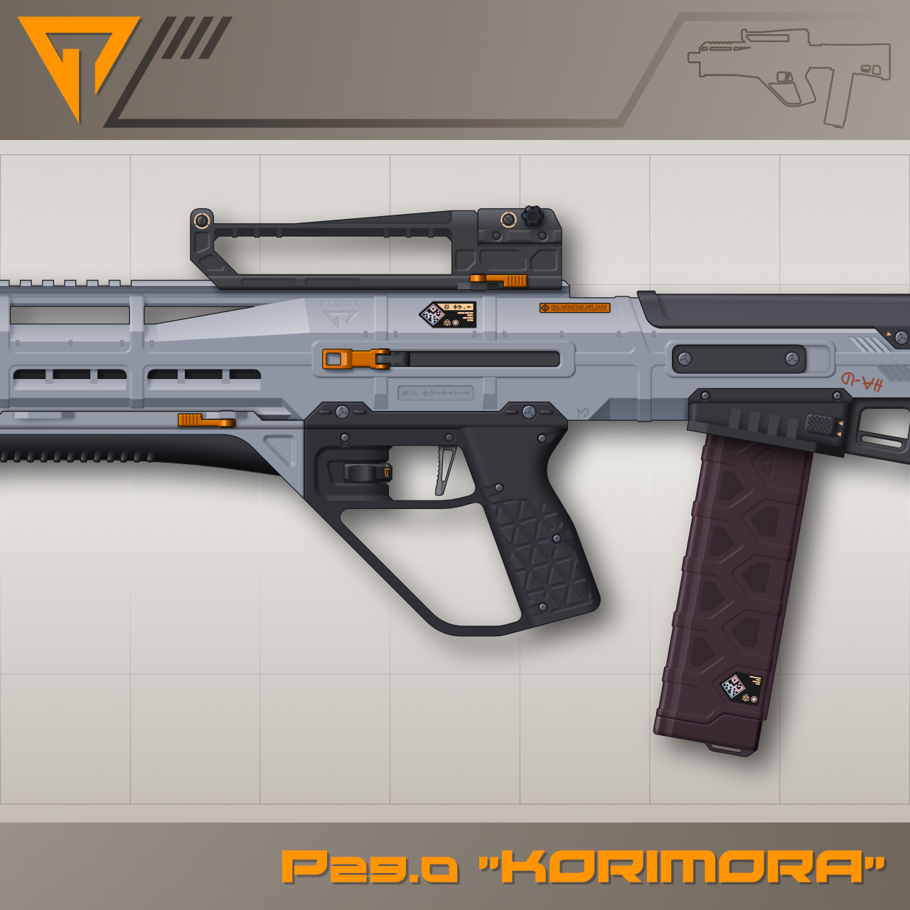 ArtStation - P29.0 "Korimora" Assault Rifle